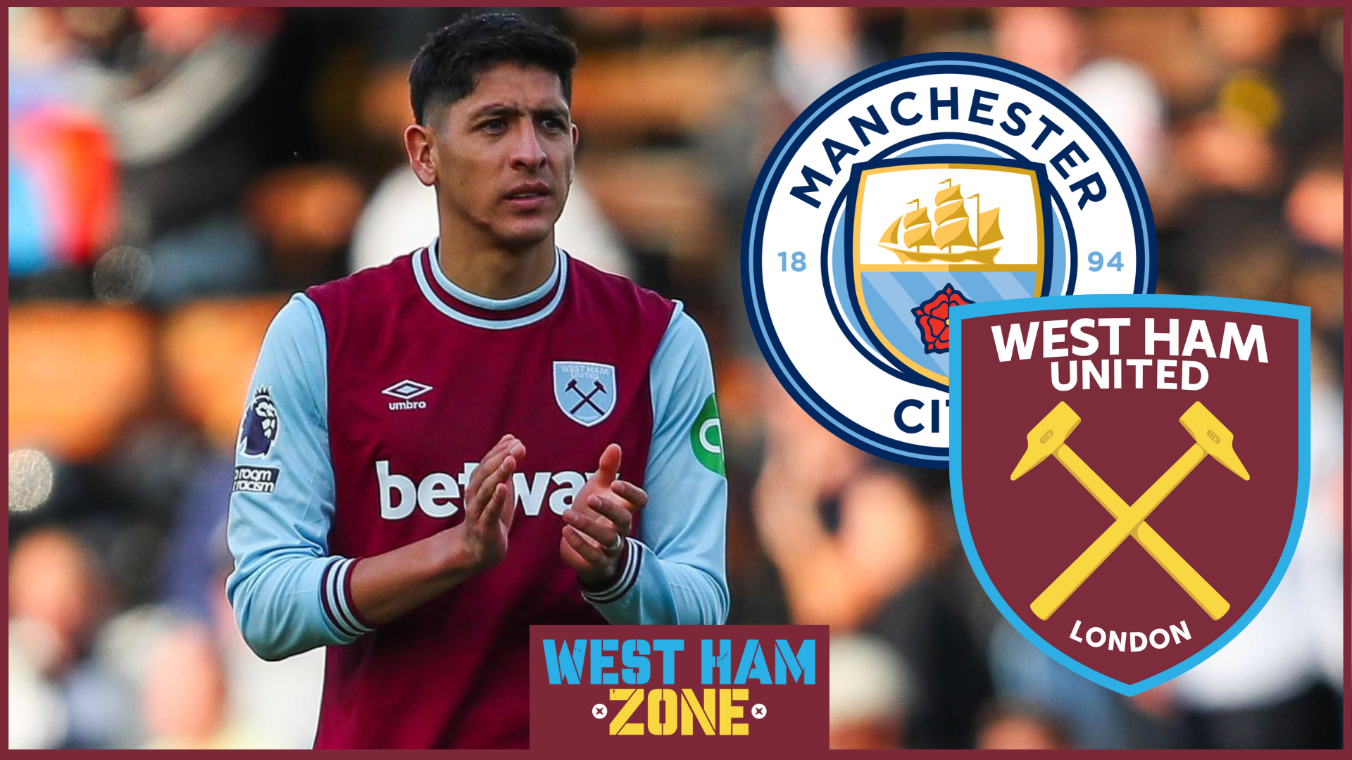 West Ham v Manchester City: Edson Alvarez caught in 'Shocking' moment