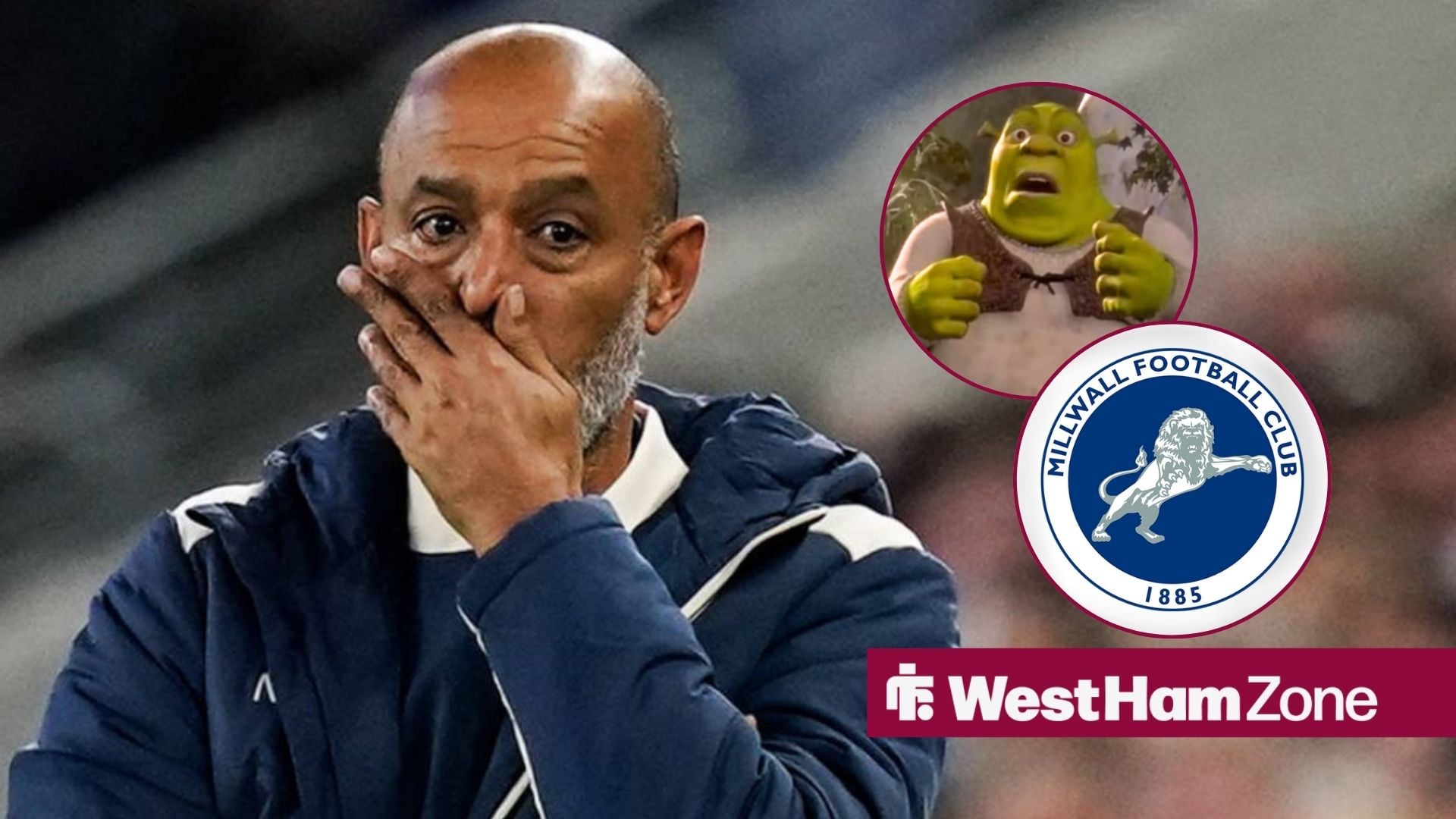 West Ham manager Nuno trolled by Millwall-loving Shrek at World Darts ...